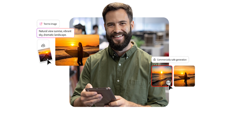 Explore Adobe Firefly generative AI for business