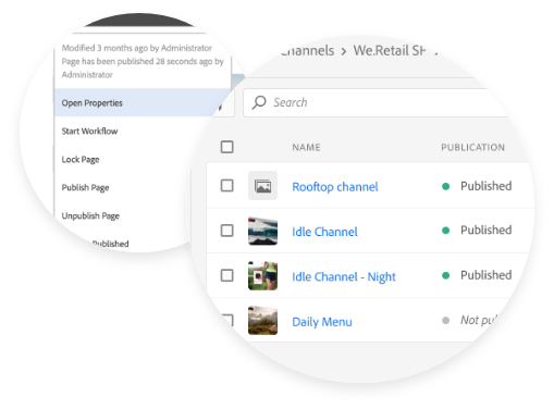Adobe Experience Manager Screens – Features