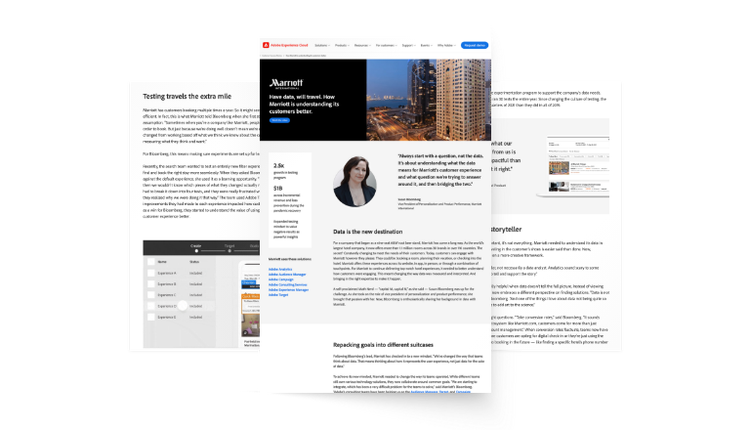 How Marriott is understanding its customers better.