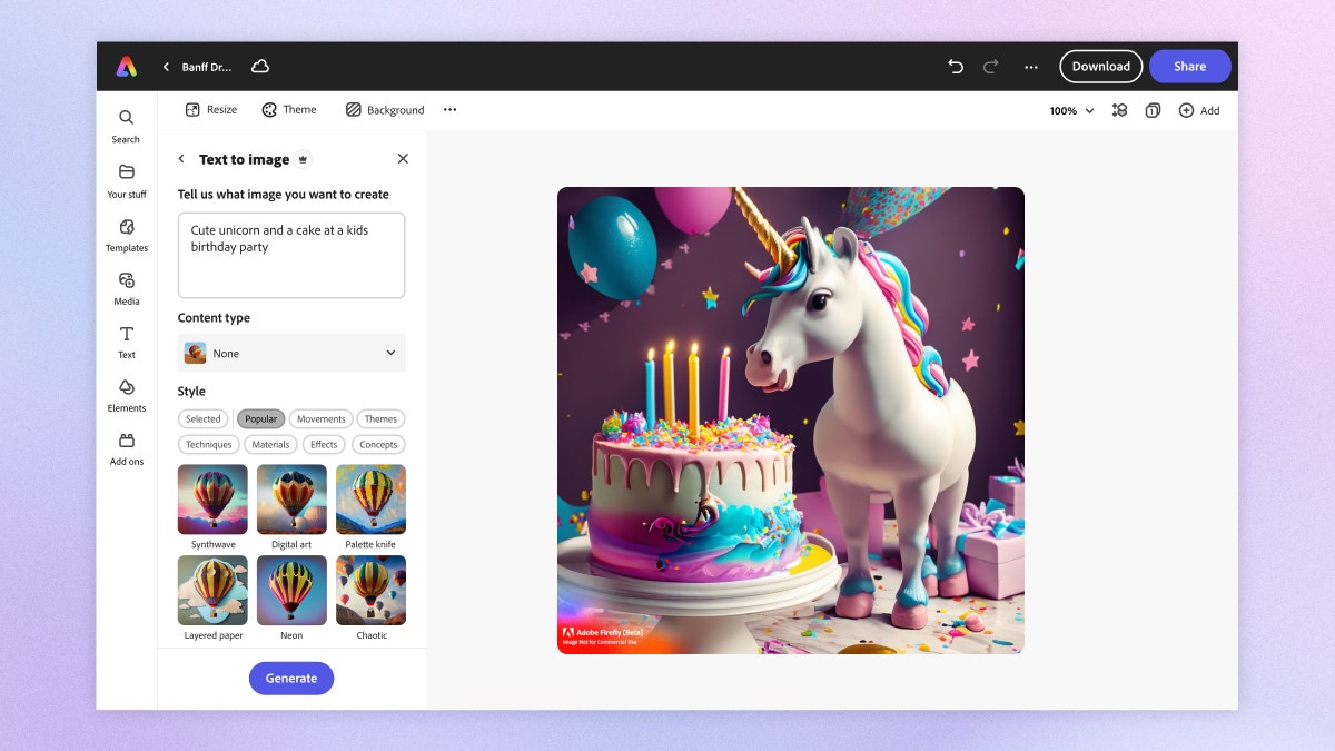 Adobe Firefly Generative AI & Adobe Express inspirieren gemeinsam mit ...