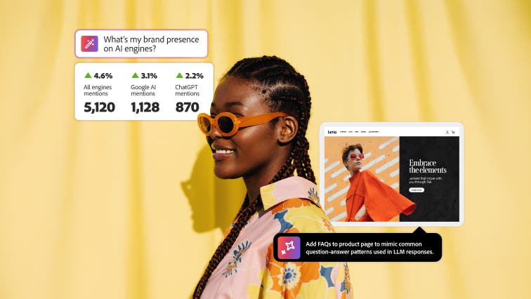 Eine interaktive Tour durch Adobe LLM Optimizer.