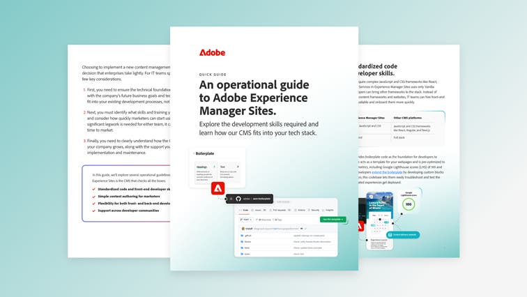 An operational guide to Adobe Experience Manager Sites.