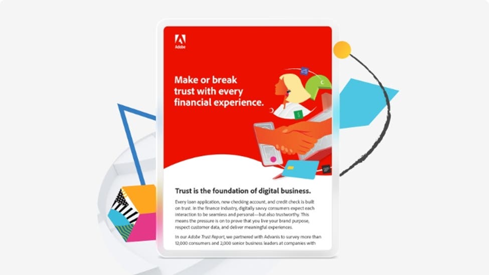 Make or Break Trust with Every Financial Experience infographic