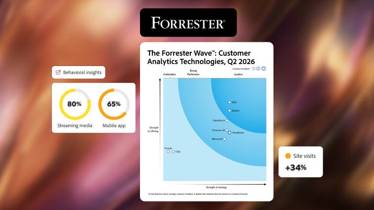 Forrester names Adobe a customer analytics Leader