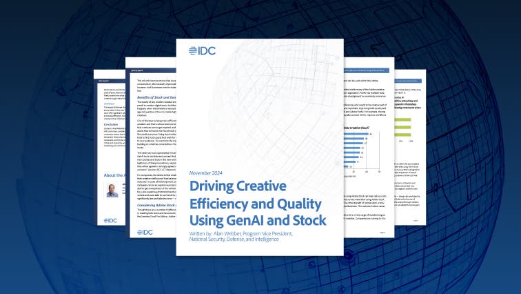 Driving creative efficiency and quality using genAI and stock.