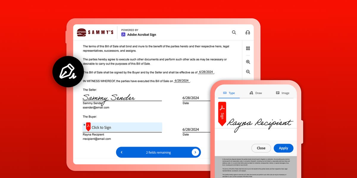 Introducing Acrobat Sign’s next generation e-sign experience.